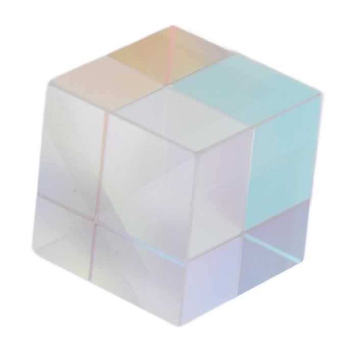 EJ.life cube de prisme en verre optique Prism Cube Optical Glass RGB ...