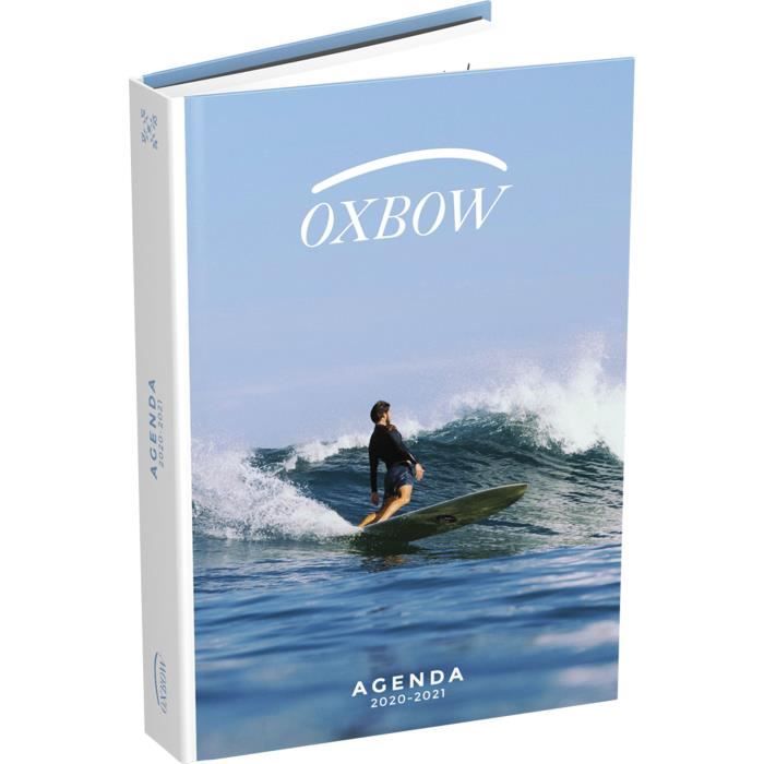 Agenda 1 jour/page oxbow wave couv souple 12x17 352p 20-21 assorti ...