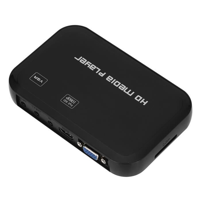 GOTOTOP Lecteur multimédia vidéo Mini lecteur vidéo HDMI 1080P VGA AV ...