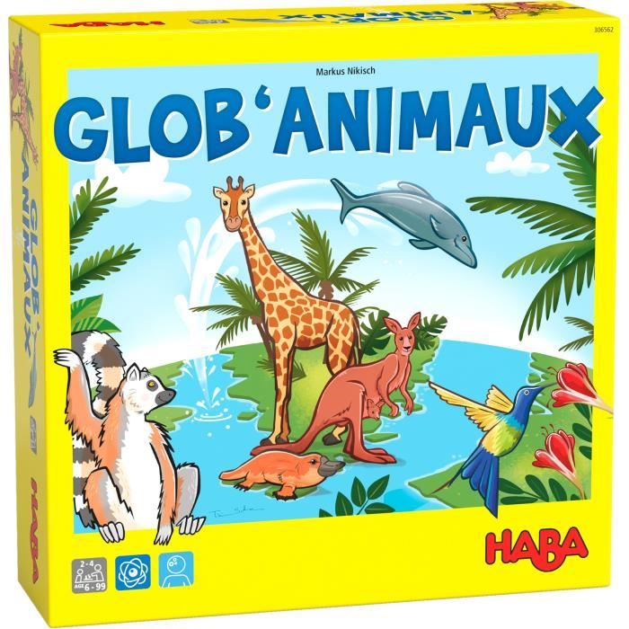 Jeu de société - HABA - Glob'Animaux - Connaissances Animales - 6 ans ...