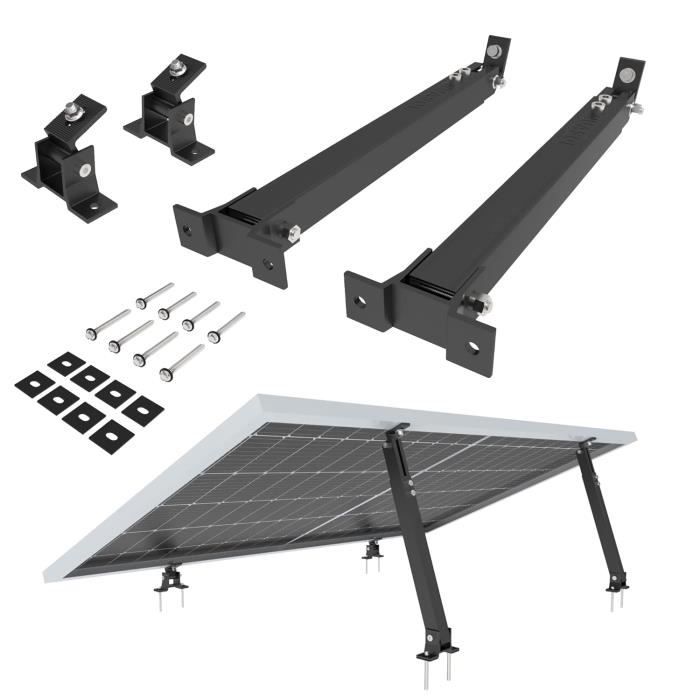 NuaSol Kit de montage pour centrale électrique de balcon | 2 supports ...