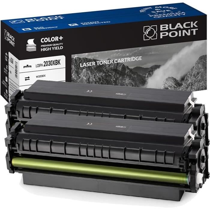 Lot De 2 Cartouches De Toner Pour Hp W2030X Noir Hp 415X W2030A Avec ...