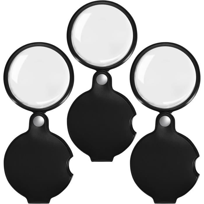 Loupe - SANAG - Mini Loupe de Poche - Agrandissement 20X - Set de 3 - Design Portable - Achat ...