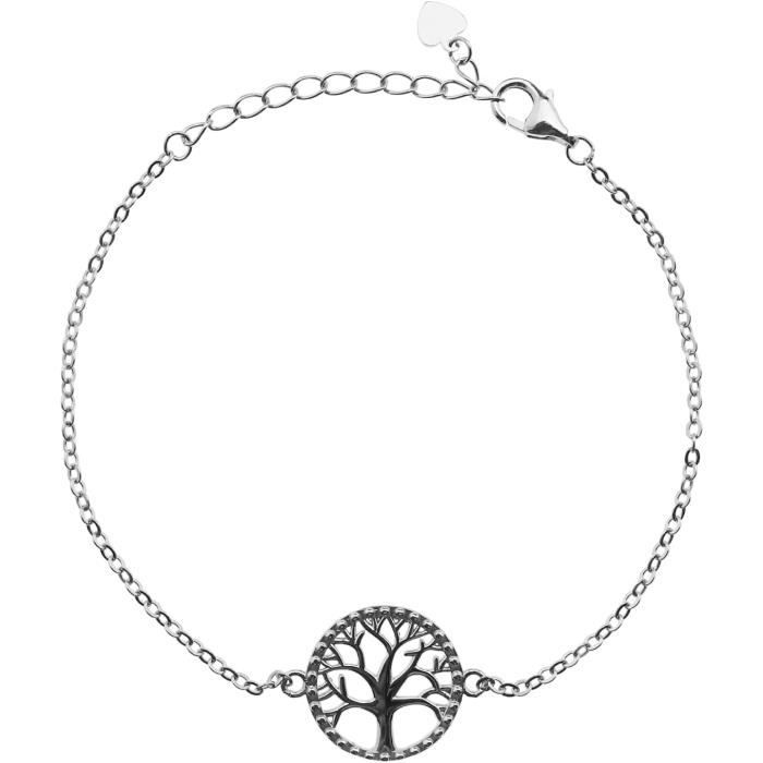 Bracelet Arbre De Vie En Argent 925 Diamant Pour Petite Amie Mère Femme ...