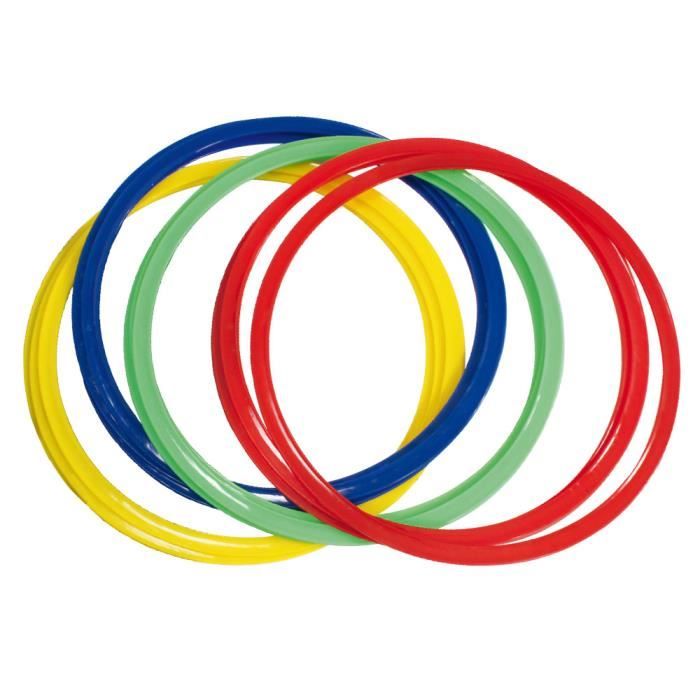 Lot de 12 cerceaux SportiFrance plats assortis - multicolore - TU ...