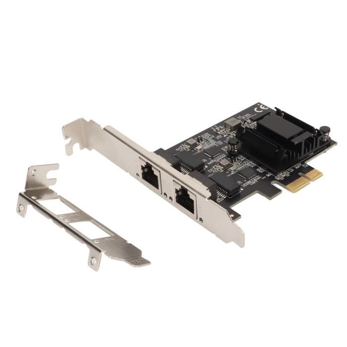 Tbest adaptateur réseau PCIe double port Carte réseau PCIe Double Port ...