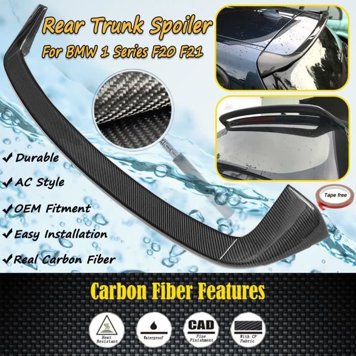 Aileron Spoiler De Toit Lèvre Fibre De Carbone Pr BMW BMW Série 1 F20 F21 2012-2017 - Cdiscount Auto