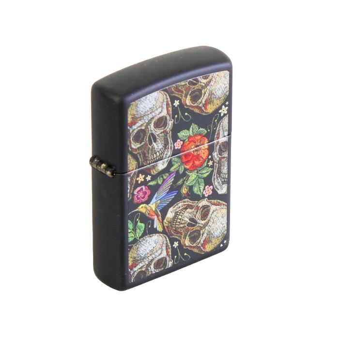 Briquet ZIPPO SKULL BLACK Noir - Cdiscount Au quotidien
