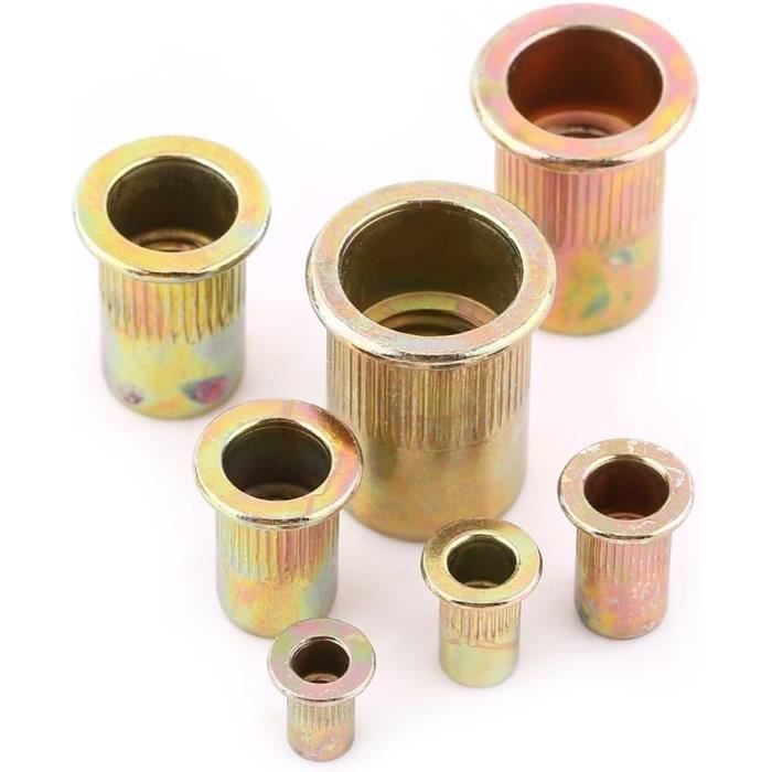 Écrou À Rivets Plats Filetés En Acier Au Carbone M3-M12, Ecrou A Sertir ...