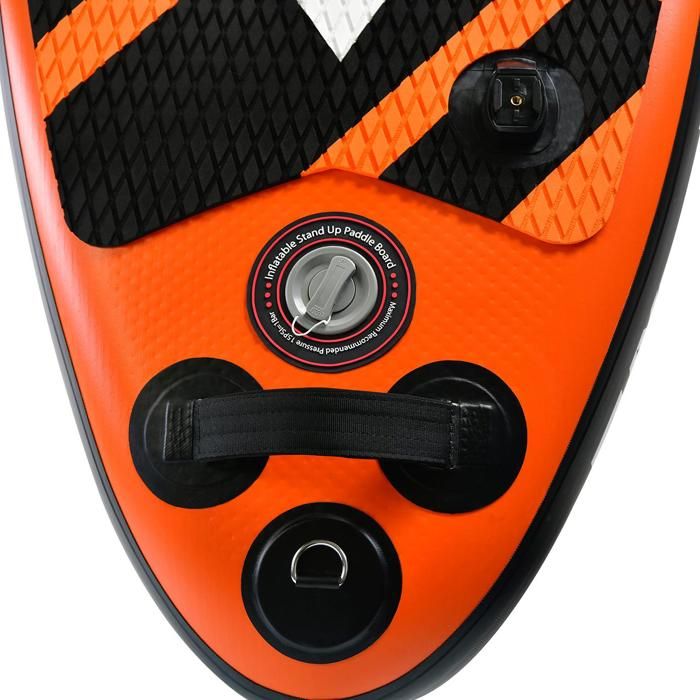 Planche Stand Up Board gonflable FUXTEC 320 x 81 x 15 cm - orange blanc ...