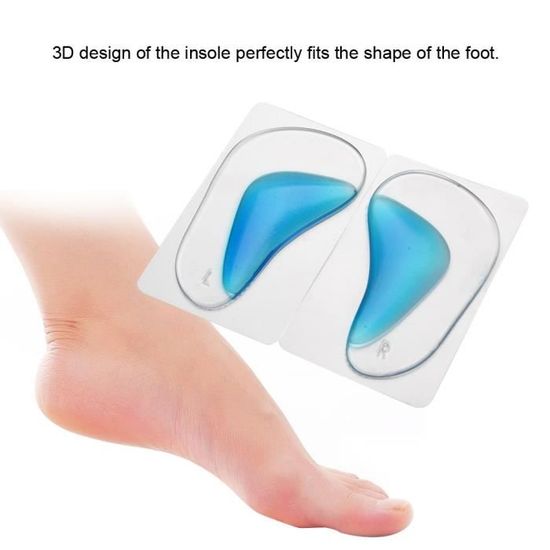 Drfeify Semelles orthopédiques Orthèses en silicone pour pieds, soutien ...