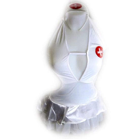 Déguisement Sexy Infirmière Blanc Achat Vente Déguisement Sexy