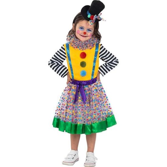Déguisement clown Deluxe fille -123655- FUNIDELIA- Déguisement fille ...