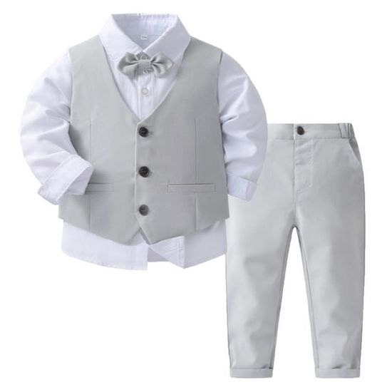 Freebily Enfant Garçon Costume Mariage d'honneur Ensemble Vêtements ...