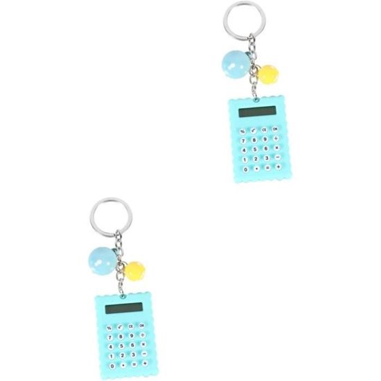 2 Pièces Calculette De Poche Porte-Clés Pour Les Enfants Petit ...