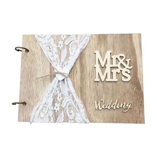 Blanc Laiteux 10 Pages Livre d'or de mariage Liberty 10203040 ...