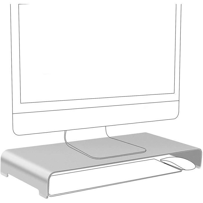 SUPPORT ECRAN Support de Moniteur PC, Rehausseur Ecran de Bureau en ...
