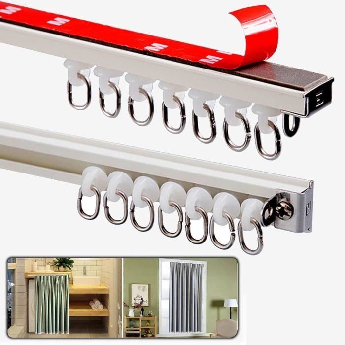 Rail De Rideau En Aluminium, Rail De Rideau Autocollante De Plafond Ou ...