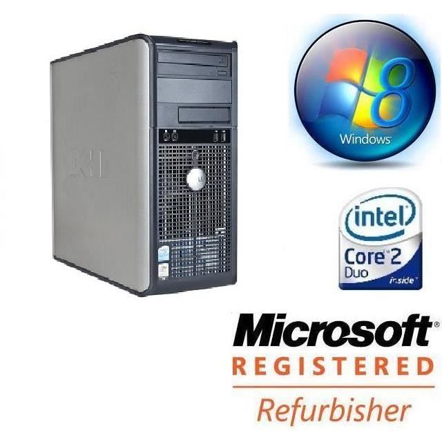 Optiplex GX520 P4 3.2/2Gb/80Gb/DVDRW/Win 8.1 Pro - Cdiscount Informatique