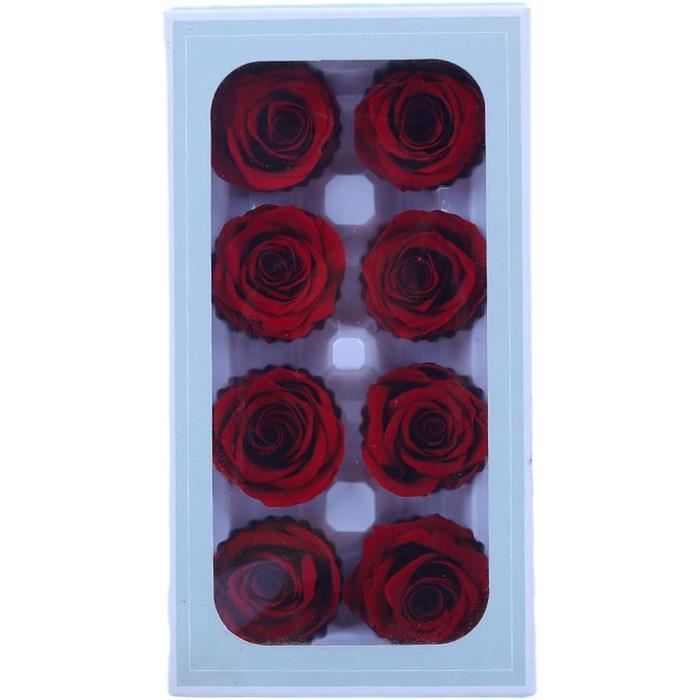 Lot De 8 Roses Artificielles Réalistes - Ne Se Décolorent Pas ...