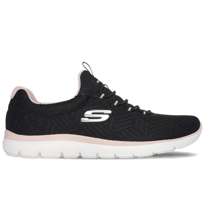 Chaussures Femme - SKECHERS Summits Artistry Chic - Noir - Lacets ...