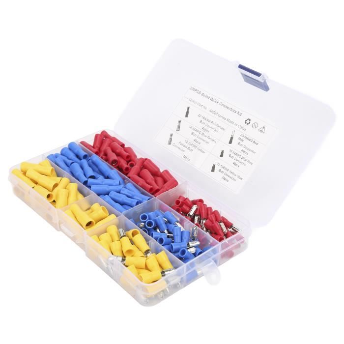 Omabeta Borne de câblage Kit de connecteurs électriques pour bornes de câblage femelles et mâles ...