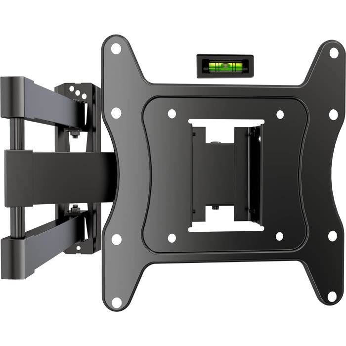 Support Mural Tv, Inclinable Et Orientable Support Tv Pour Écrans 14-42 ...