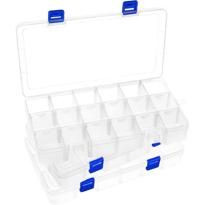 Boite Rangement Plastique Compartiment,Boite Compartiment,Petite Boîte ...