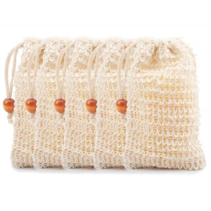 À pour la Douche Lot de 30 Pochettes en Ramie pour éConomiseur de Sac ...