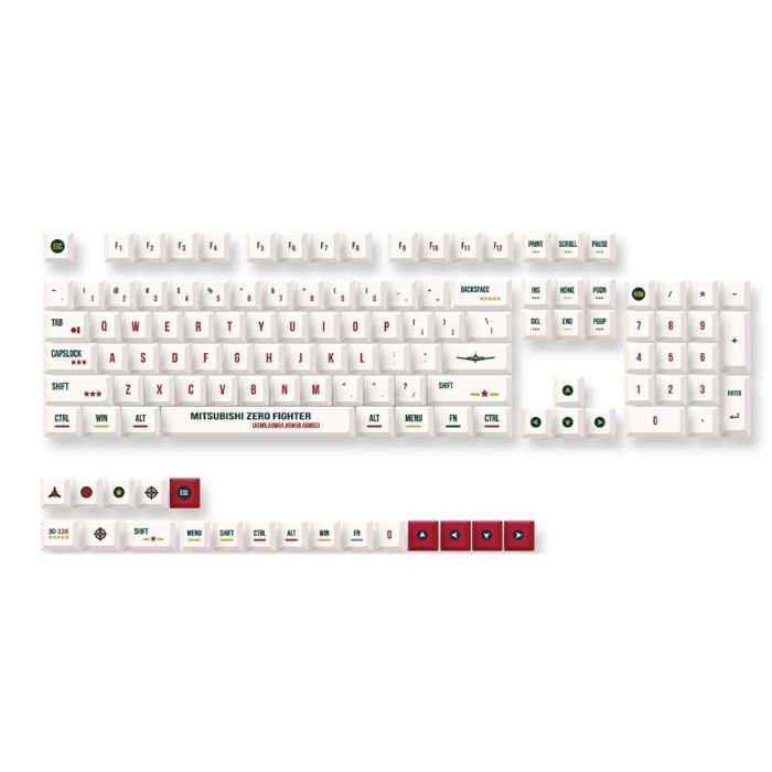 128 Touches PBT le Clé pour Clavier Cherry Profile DYE-Sub ThèMe de L ...