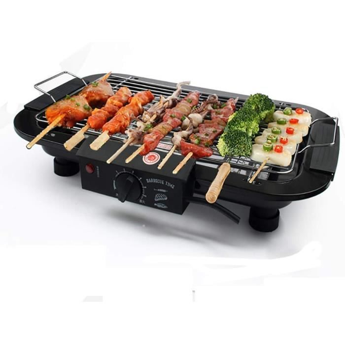 YGB BBQ Intérieur Portable Électrique Barbecue Grill Barbecue sans Fumée Barbecue Grille Table ...