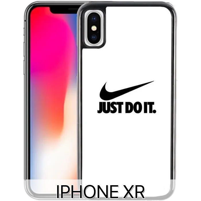 Coque pour iPhone XR - Nike Just Do It Blanc. Accessoire téléphone ...
