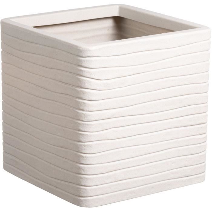 Pot de fleur - STRATA - Carré - Banbury - Ø 30.5cm x 30cm H - Couleur ...