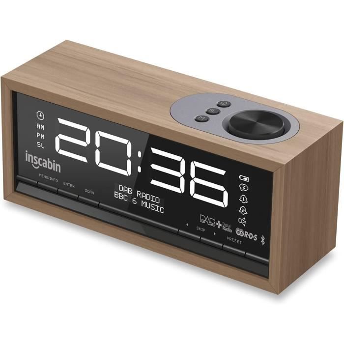 C1 Dab-Dab+Fm Radio Radio Sveglia Digitale Con Grande Schermo ...