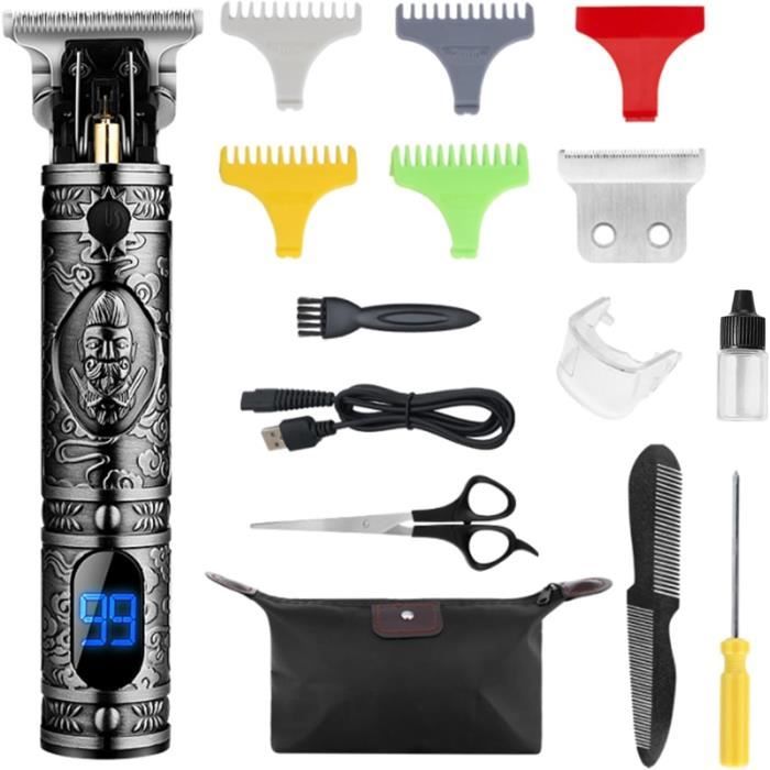 Tondeuse Cheveux Hommes, Kit De Tondeuse À Cheveux Professionnelle, Tondeuse Cheveux Sans Fil ...