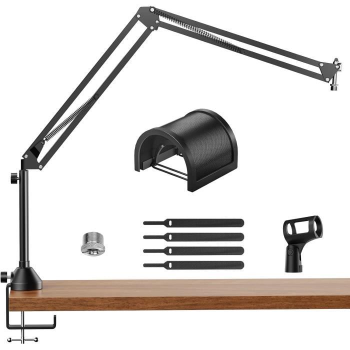 Bras De Microphone Avec Élévateur, Support De Microphone Ajustable Avec ...