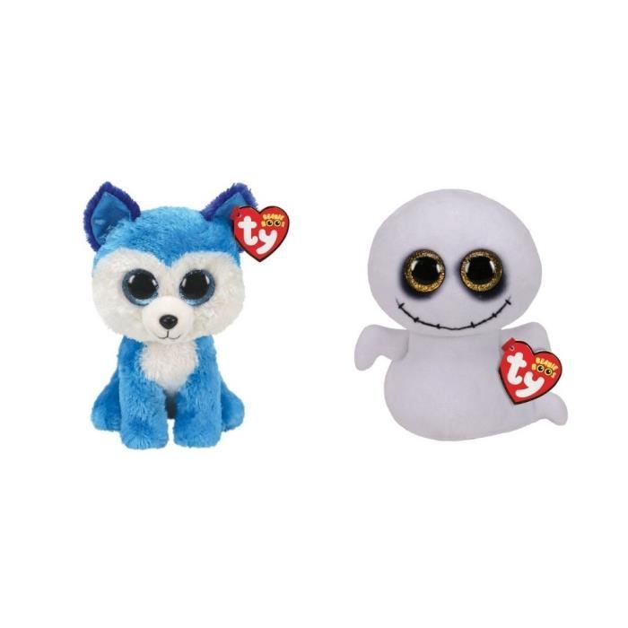 Ty - Peluches - Beanie Boo's - Prince Husky & Halloween Fantôme ...
