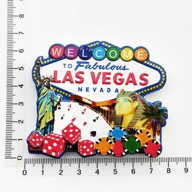MAGNETS,Las vegas 5--Aimant de réfrigérateur de tourisme du monde ...
