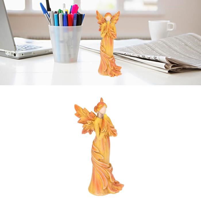 BEA Statue d'ornement d'ange en résine, avec un coeur sur les mains ...