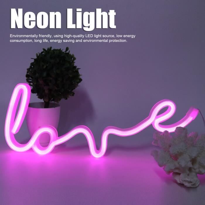 Signer la lumière Love Letters Néon Signes LED Lumière décorative au ...