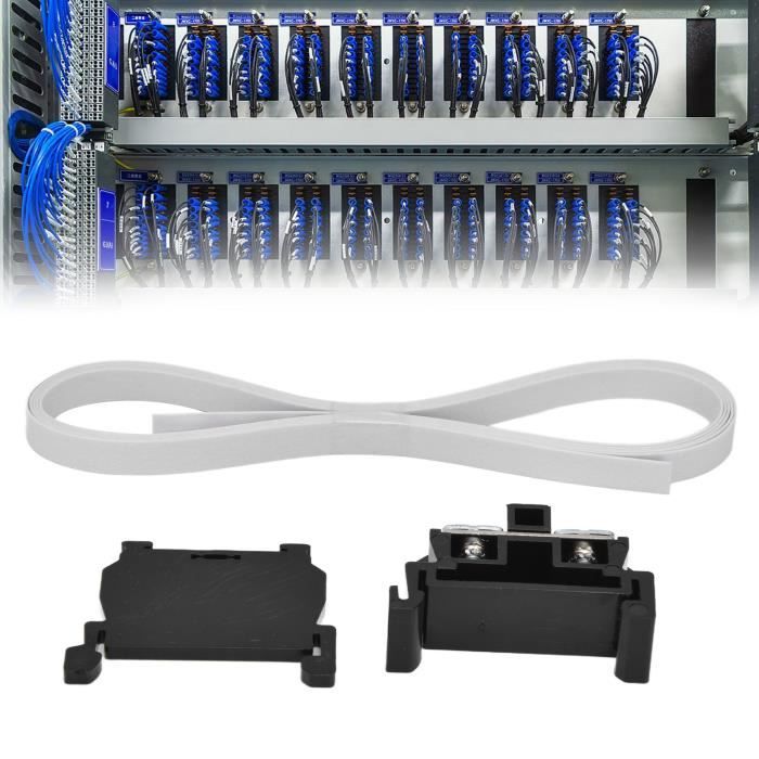 EJ.life bornier de bornier 100pcs barrière bornier bornier rail DIN 1 ...