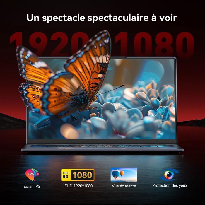 PC Portable,AMD Ryzen 7 6800H(8C-16T, jusqu'à 4,7 GHz) RAM 32Go DDR5 ...