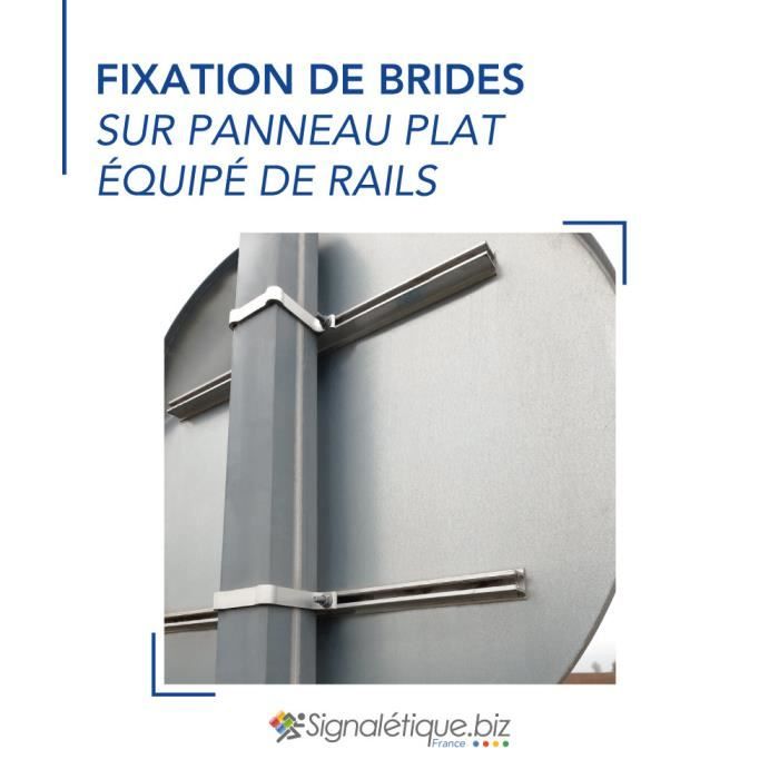 Bride de fixation pour poteau Bride simple ou double avec boulonnerie À ...
