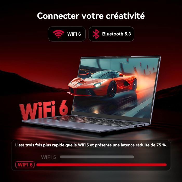 PC Portable,AMD Ryzen 7 6800H(8C-16T, jusqu'à 4,7 GHz) RAM 32Go DDR5 ...