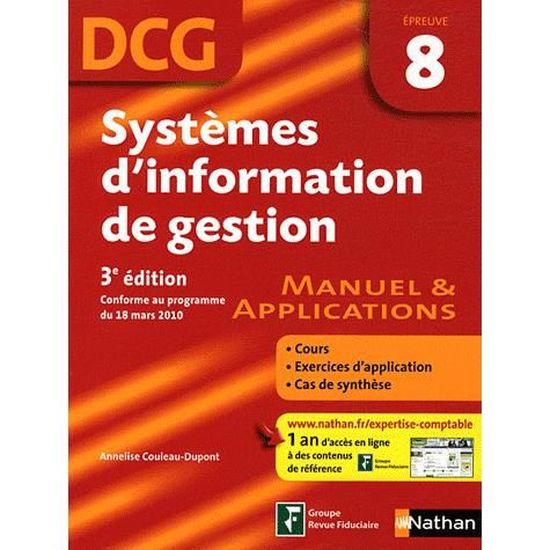 Systèmes d'information de gestion DCG Epreuve 8 - Cdiscount Librairie