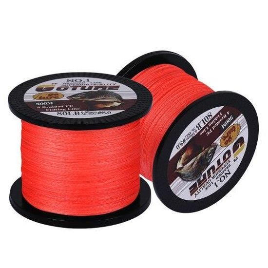 Ligne de pêche tressée PE Multifilament cordon carpe 4 brins 12 15 20 ...