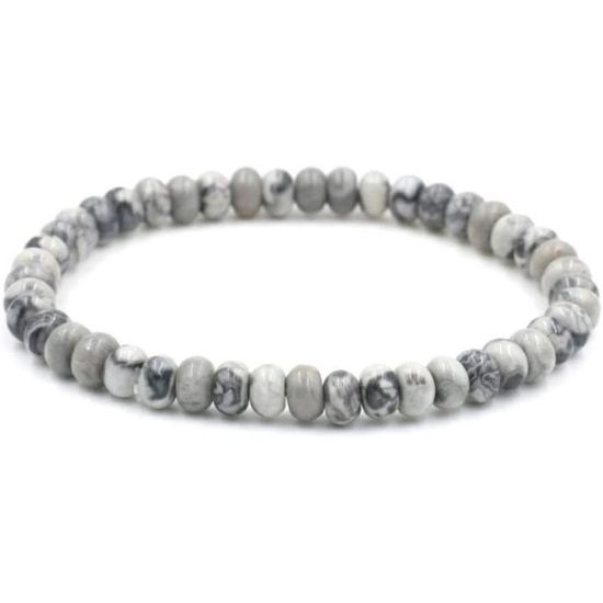 Bracelet En Pierre Naturelle, 7 Chakras En Pierre Naturelle, Magnésite ...