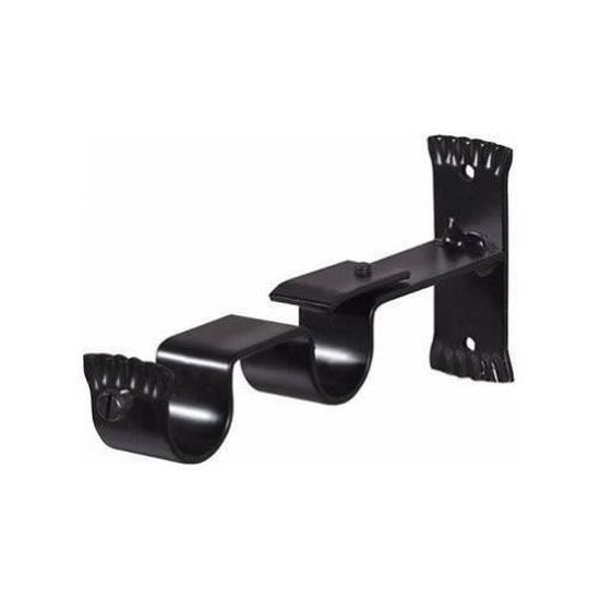 Support mural double pour tringle en fer forgé … - Cdiscount Maison