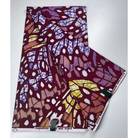 Tissu,Grand Wax africain Ankara 6 mètres, Pagne Batik à paillettes pour ...