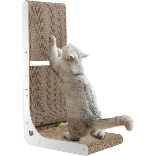 Chat Scratcher, Grattoir Chats En Forme De L, Planche À Gratter, Lit De ...